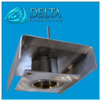 Discharge Fitting with Diverter Plate - Delta Fountains