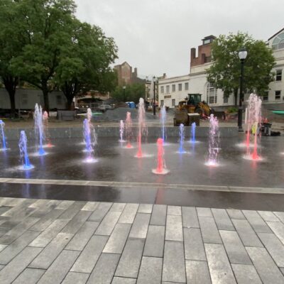 Fiberglass Trough for Interactive Fountains - Delta Fountains