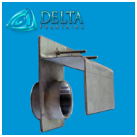 Sidewall Suction Fitting with Anti-Vortex Plate - Delta Fountains