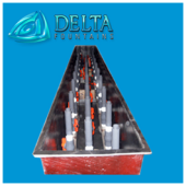 Fiberglass Trough for Interactive Fountains - Delta Fountains