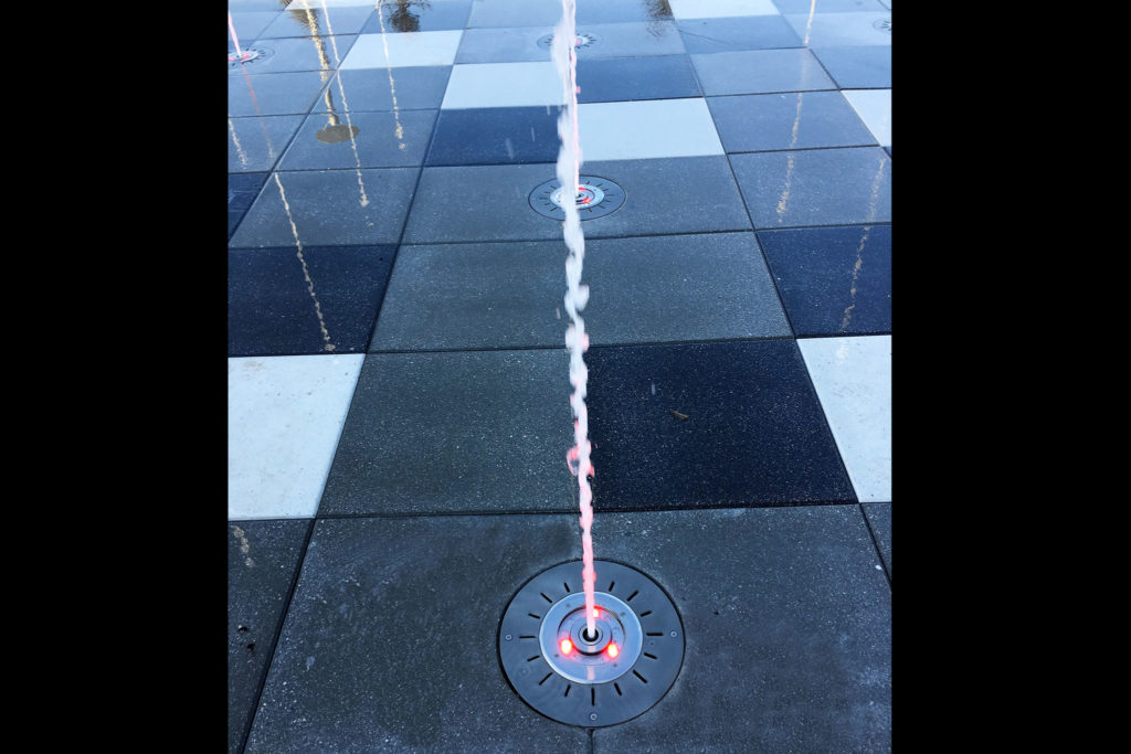 Tarkington Park - Interactive & Mist Fountain - Delta Fountains