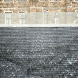 Lehigh University STEPS Water Wall Fountain - Delta Fountains