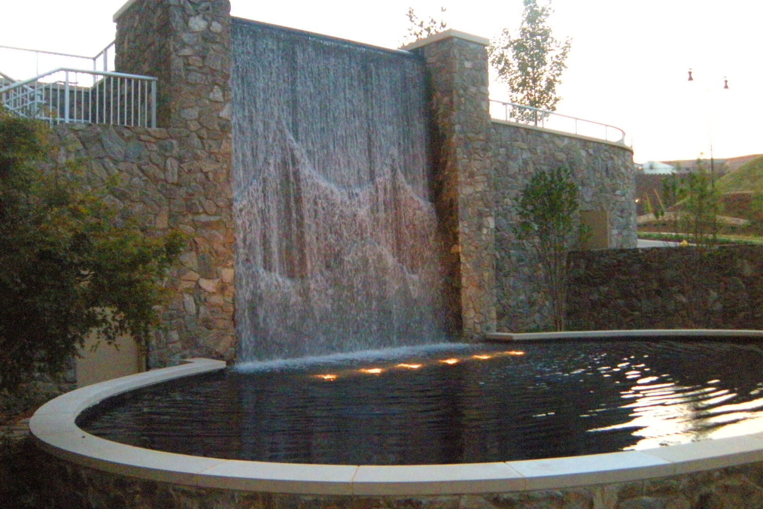 Mission Health Hospital - Water Wall Design - Delta Fountains