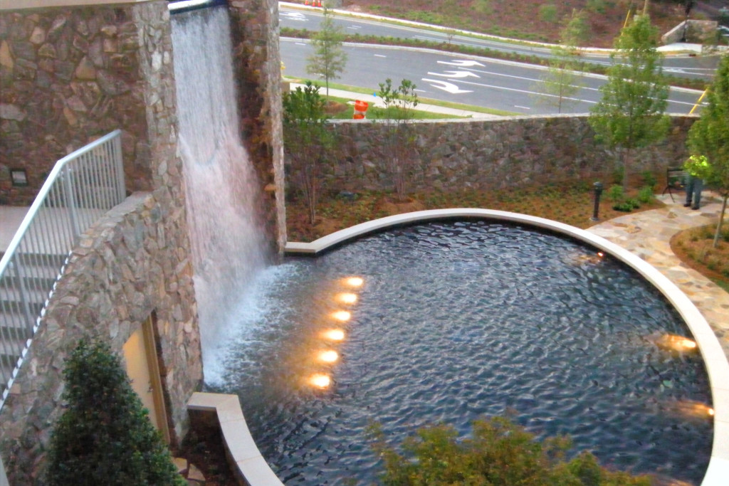 Mission Health Hospital - Water Wall Design - Delta Fountains