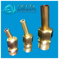 Smooth Bore Nozzle - Bronze Fountain Nozzle - Delta Fountains