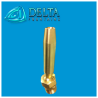 Bronze Clear Stream Smooth Bore Nozzle - Spray Rings - Delta Fountains