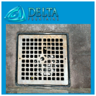 Square Sump Grate 1 - Delta Fountains