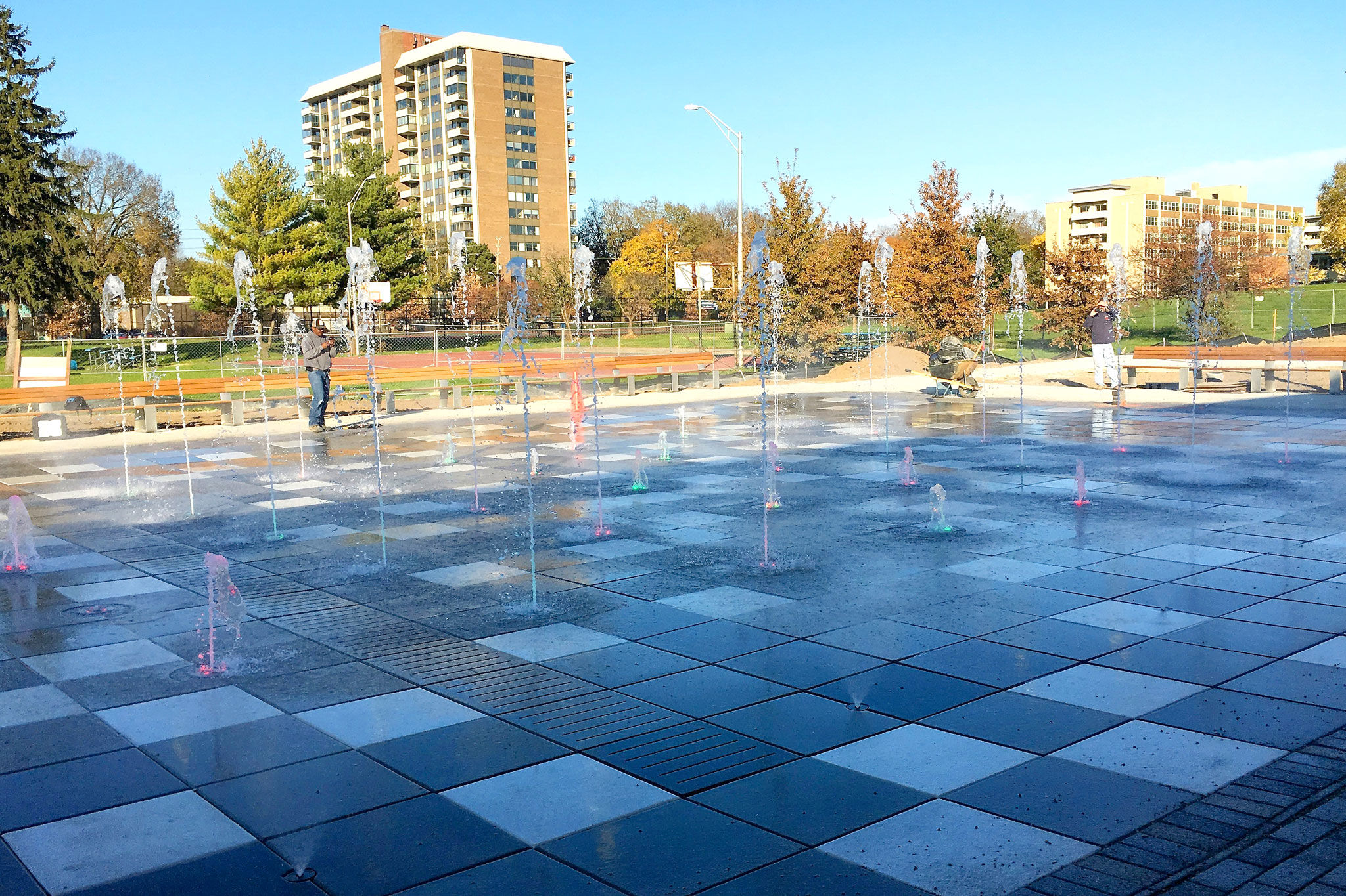 Tarkington Park - Interactive & Mist Fountain - Delta Fountains