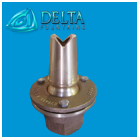 V Jet Nozzle - Bronze Adjustable Nozzle - Delta Fountains