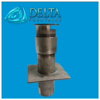 Discharge Fitting with Diverter Plate - Delta Fountains